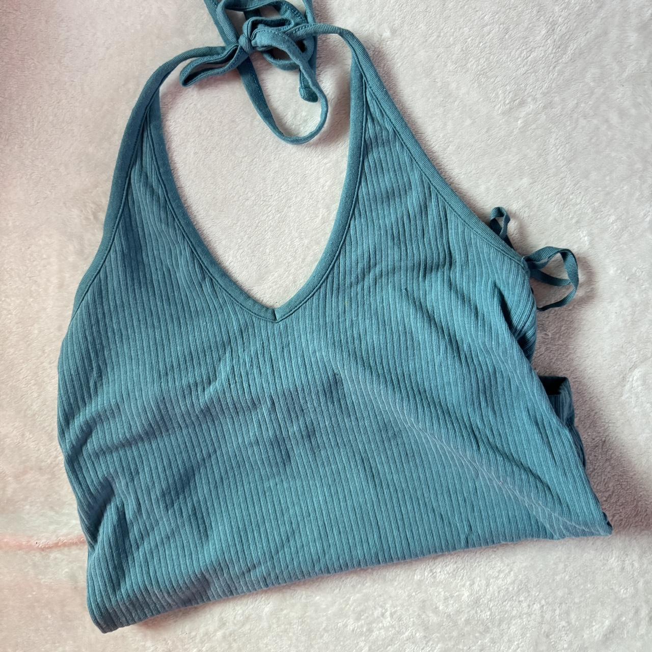 Blue old navy halter top size xs #beachyvibes | Depop