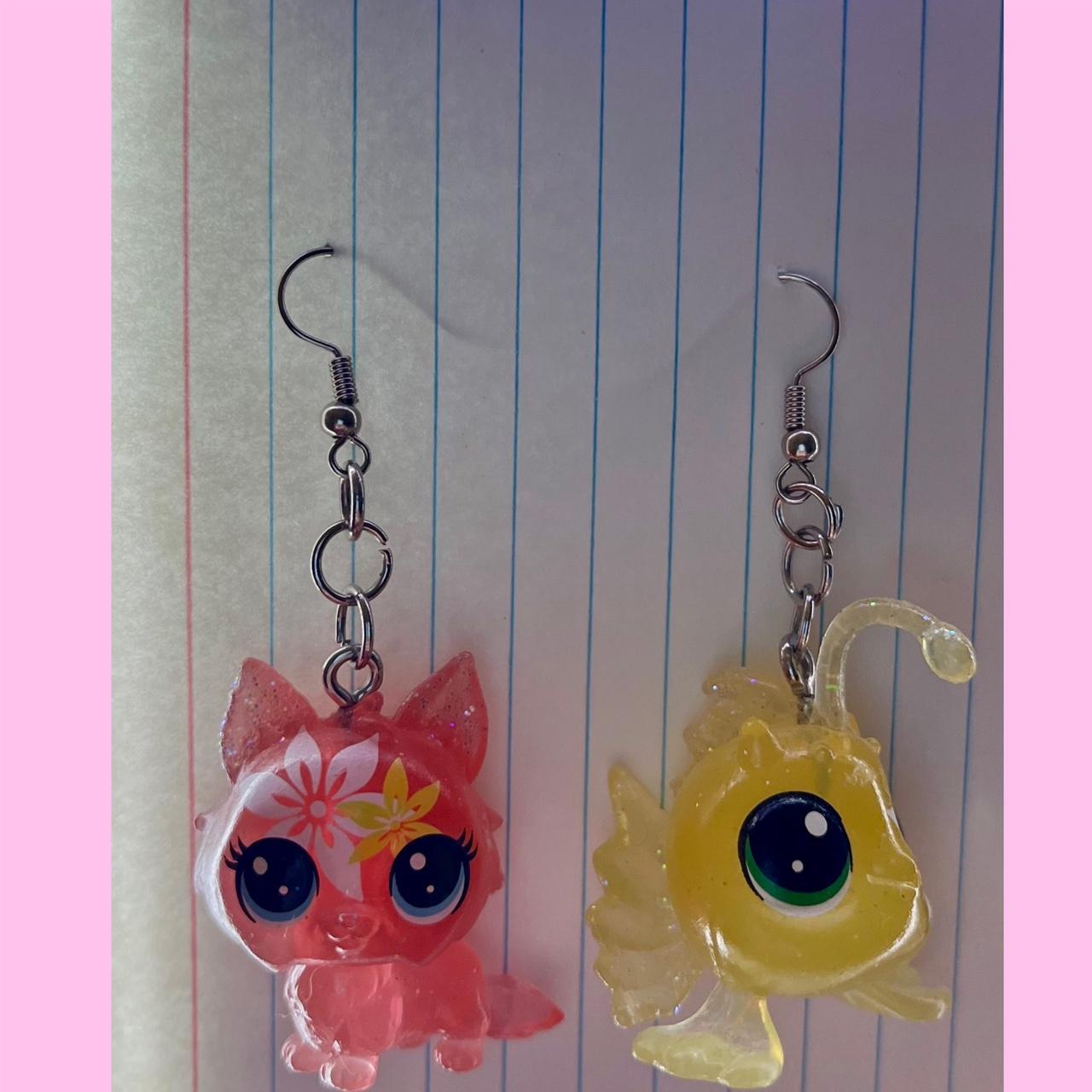 Littlest Pet Shop earrings #kidcore #fairy #lps... - Depop