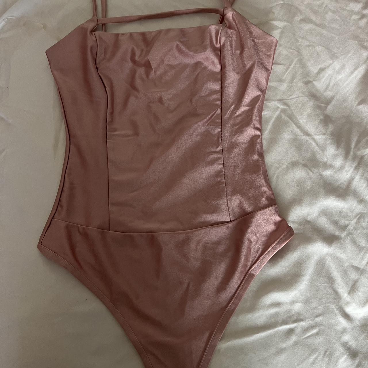 the cutest pink bodysuit! size s in amazing... - Depop