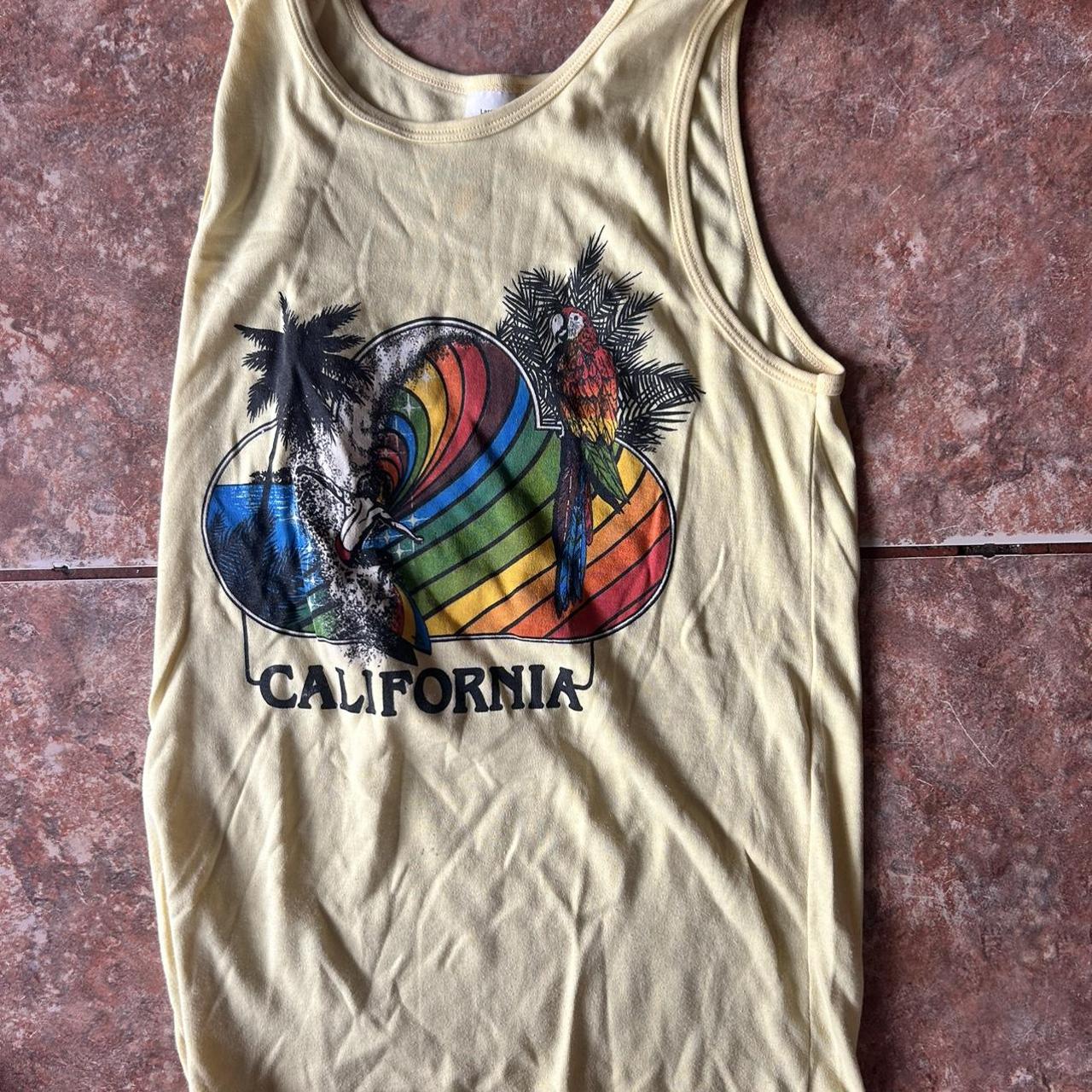 Vintage california tank top No stains rips or tares... - Depop