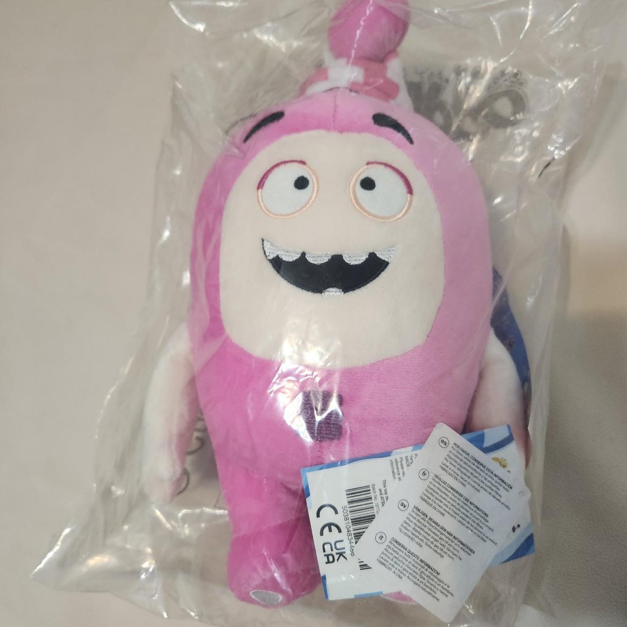 Pink and yellow Oddbods plush toy Rare NEWT #kidcore | Depop
