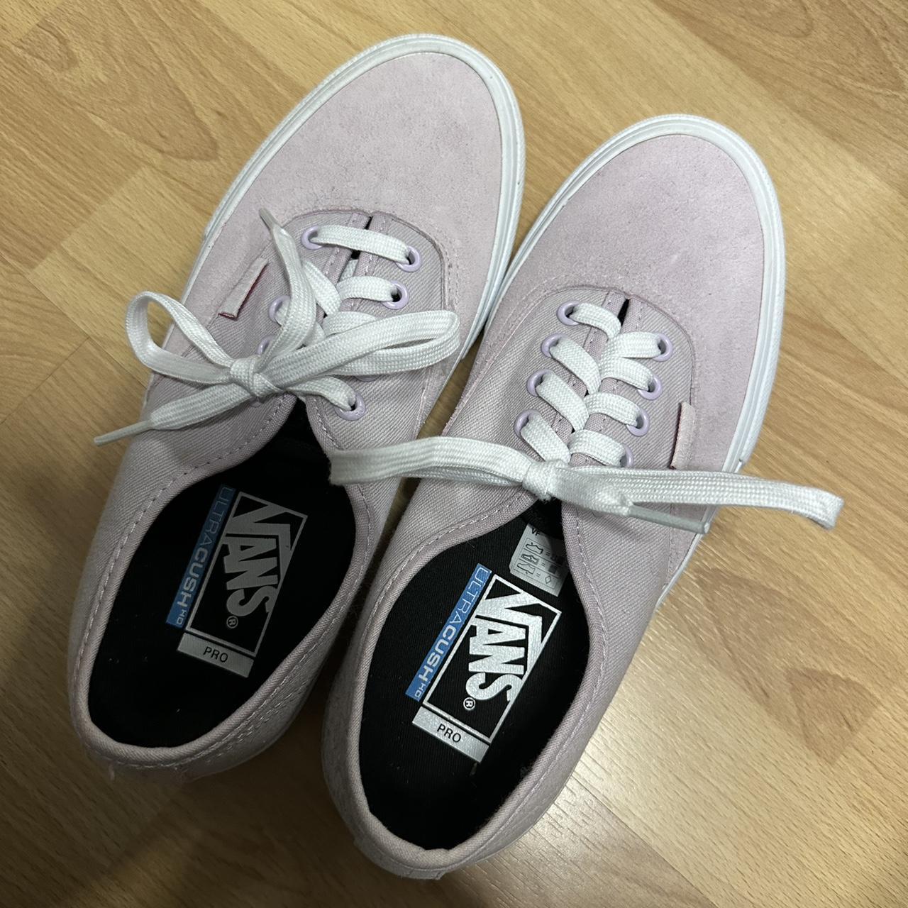 lilac vans pro sneakers men 7 women 8.5 never worn - Depop