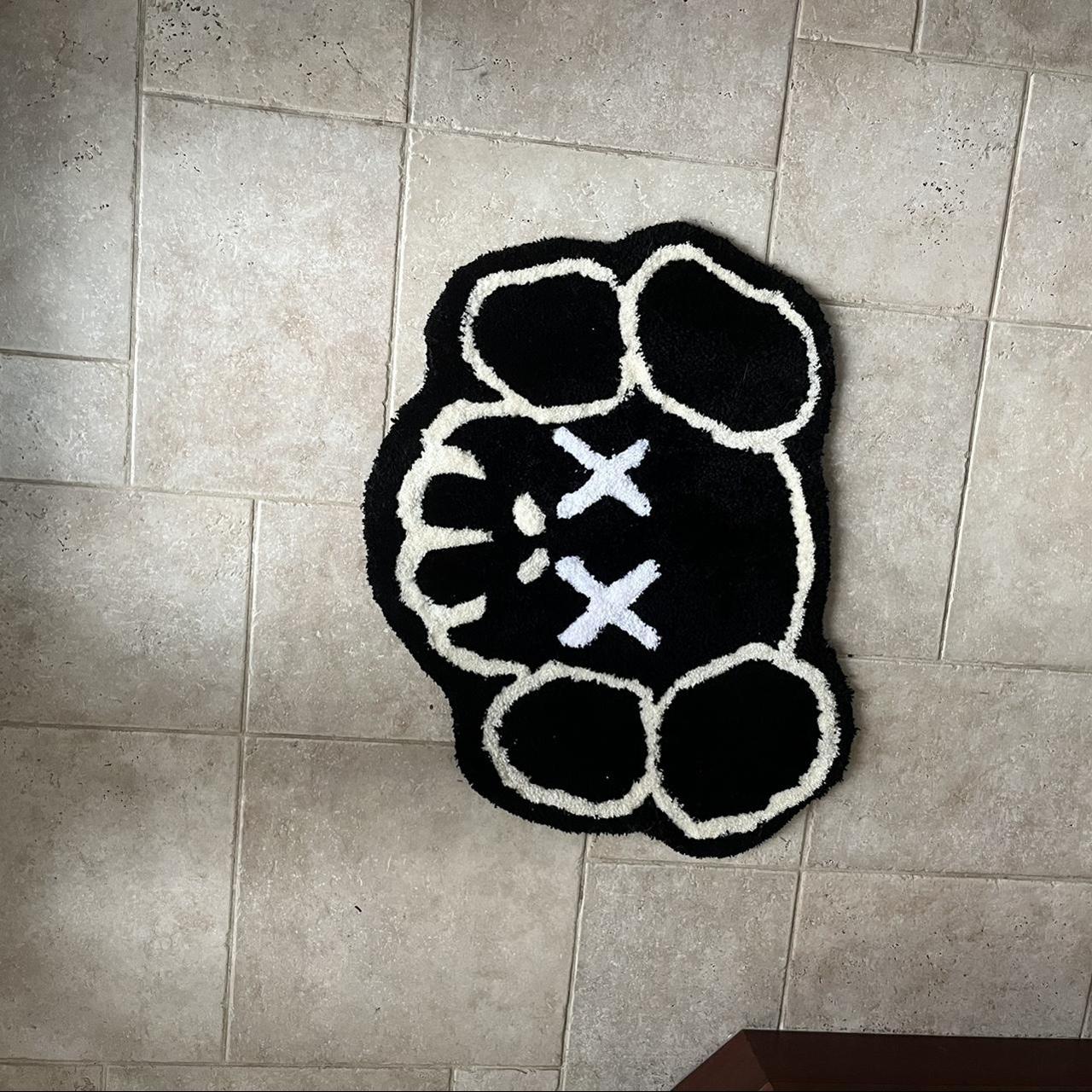 Black Kaws Rug for sale Colors- Black and cream... - Depop