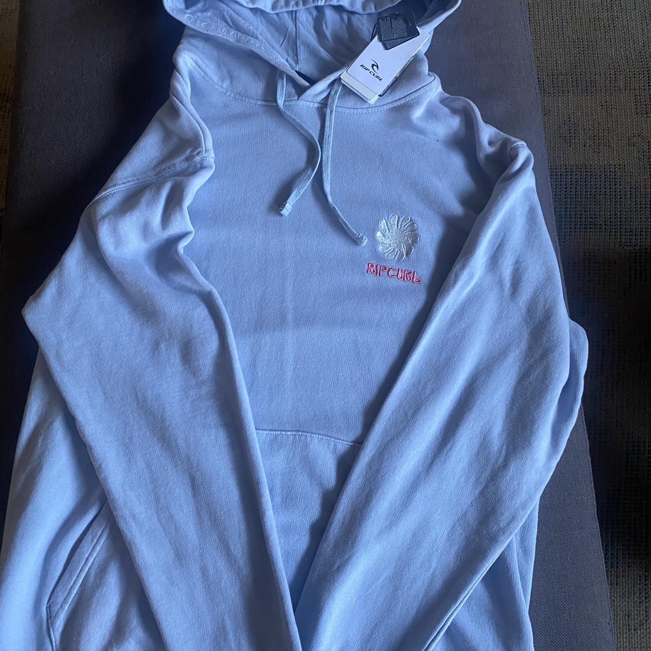 $70 light blue rip curl hoodie never been worn... - Depop