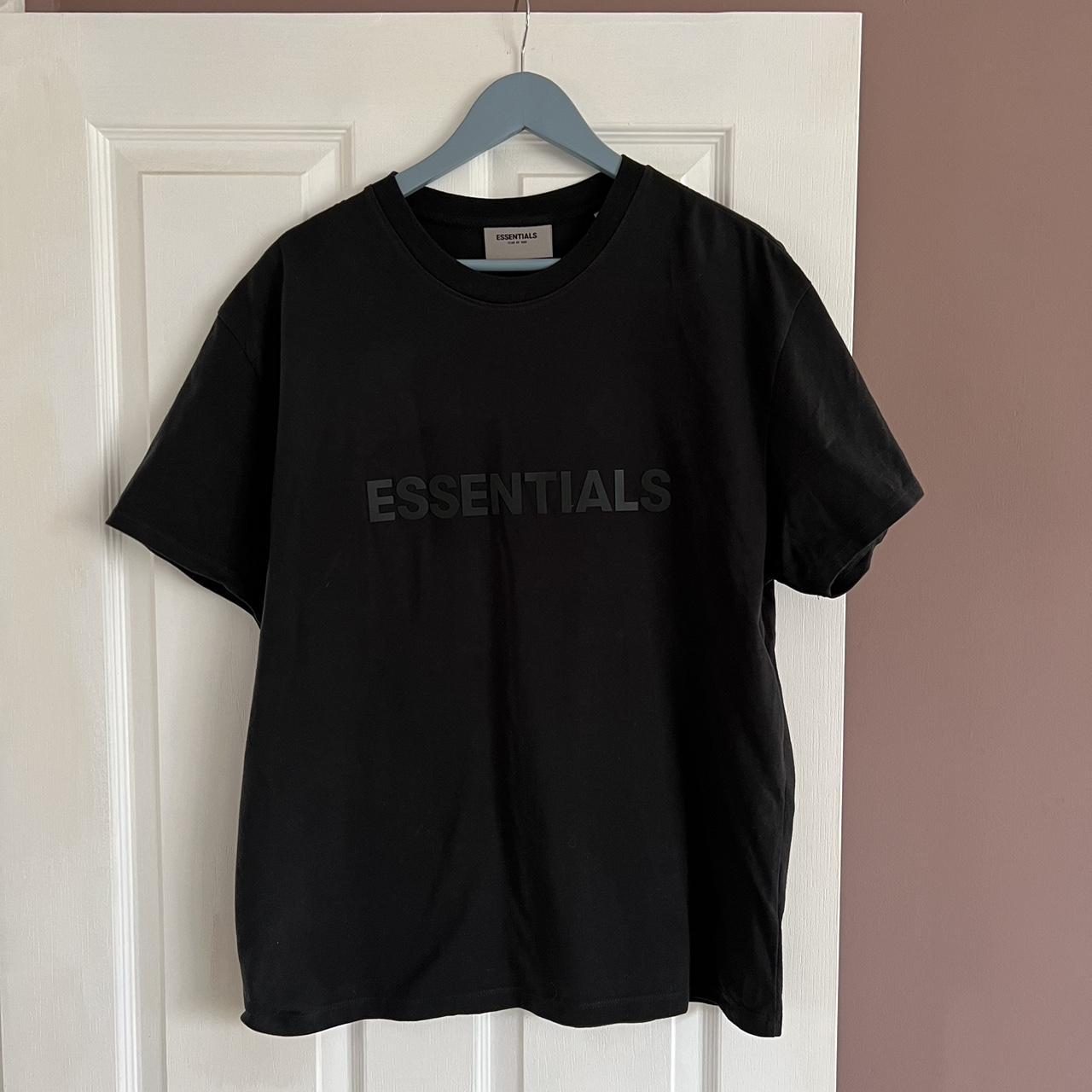 Essentials Fear Of God T-Shirt Black Size S - Depop