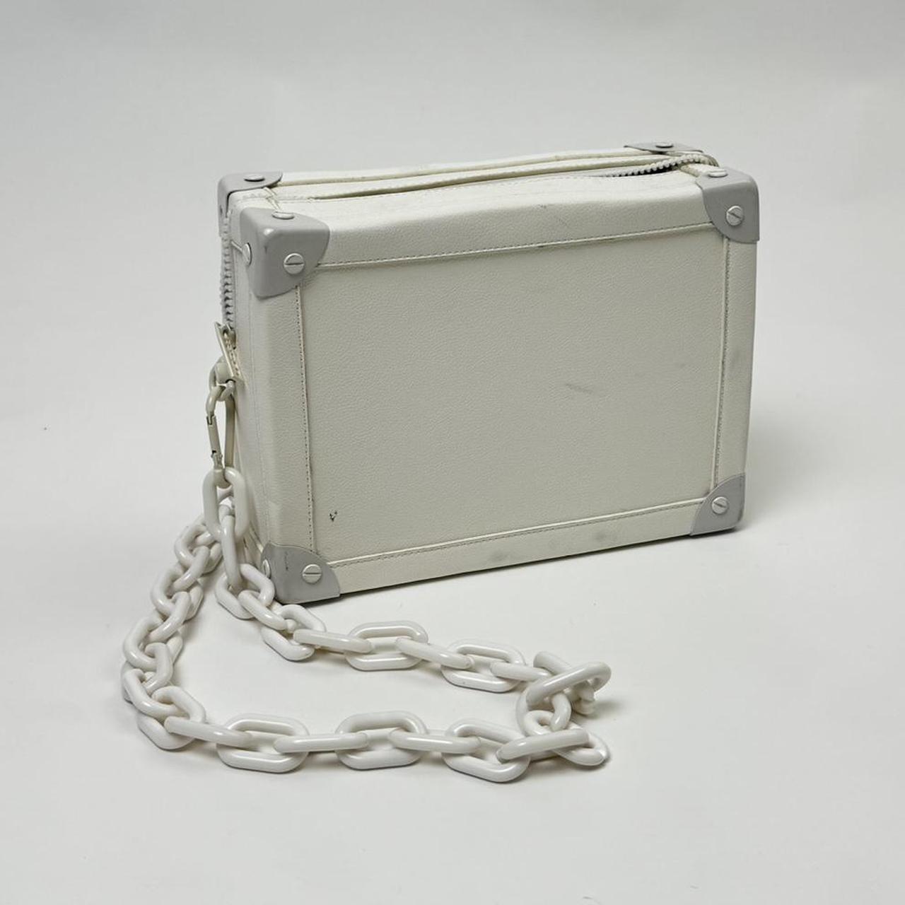 Jaded London White Box Bag with White Chain Strap... - Depop