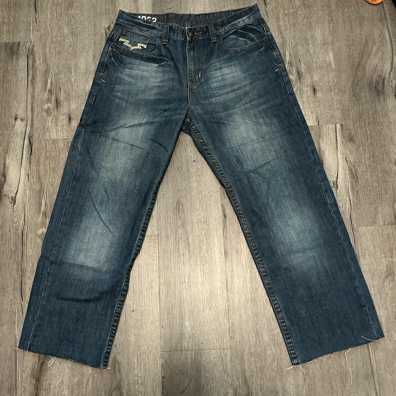 old pair of ecko pants, cut to around 32 length and... - Depop