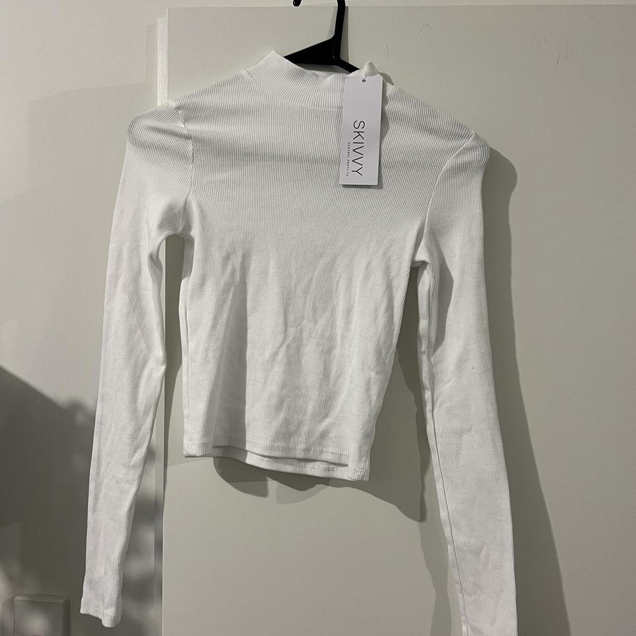 General Pants Co BNWT White Skivvy Size small Ribbed - Depop