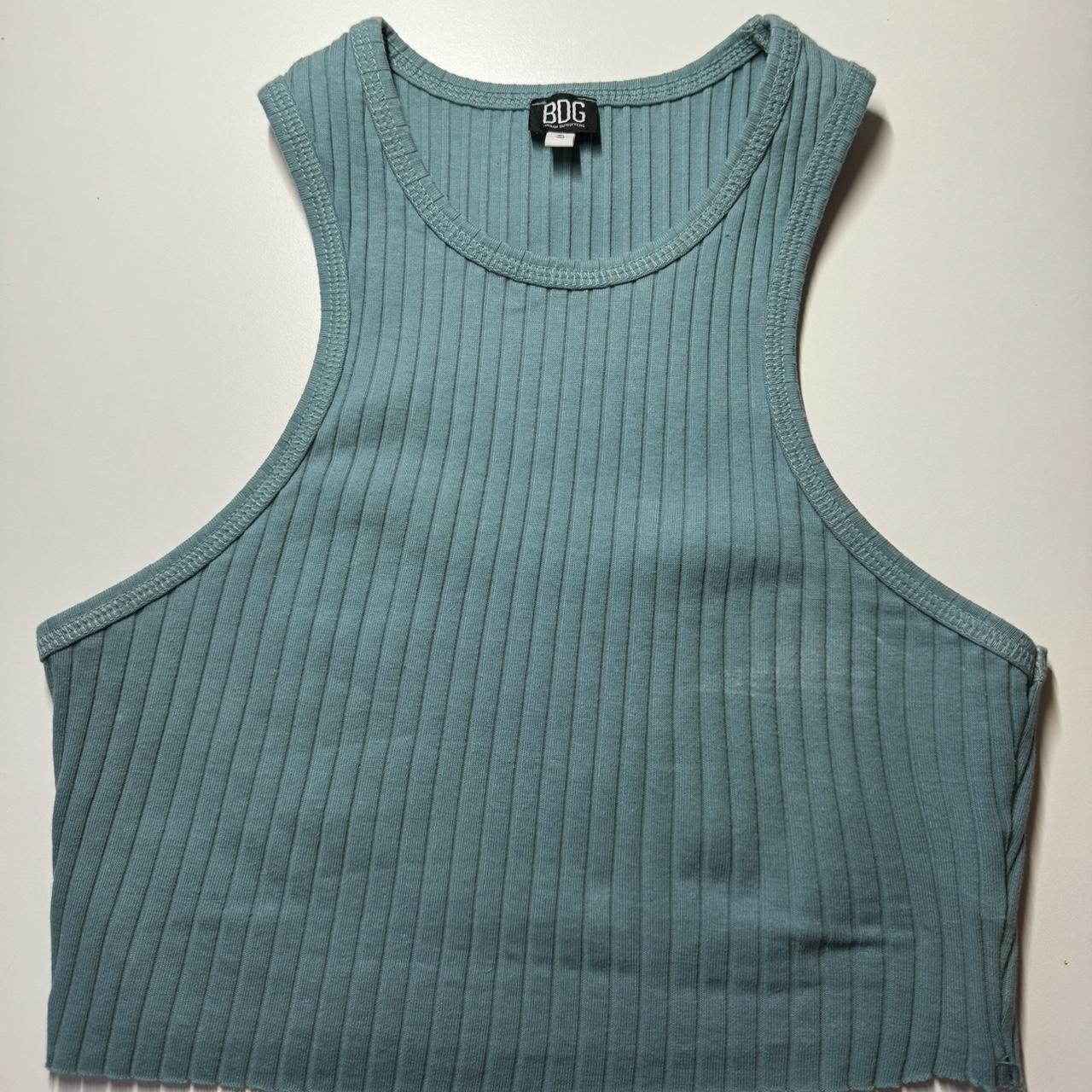 Bdg turquoise crop top Perfect for summer - Depop