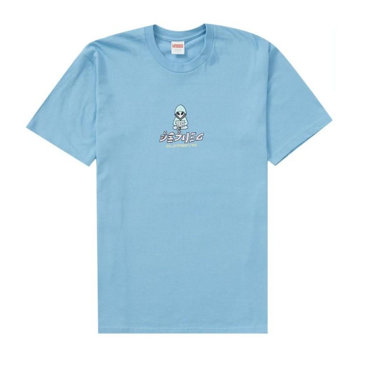 Supreme Men's Blue T-shirt | Depop