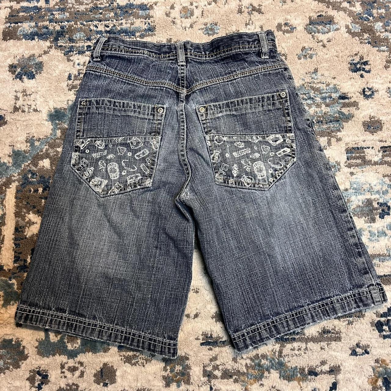 (Clean) Vintage Y2K South Pole faded jorts. Size... - Depop