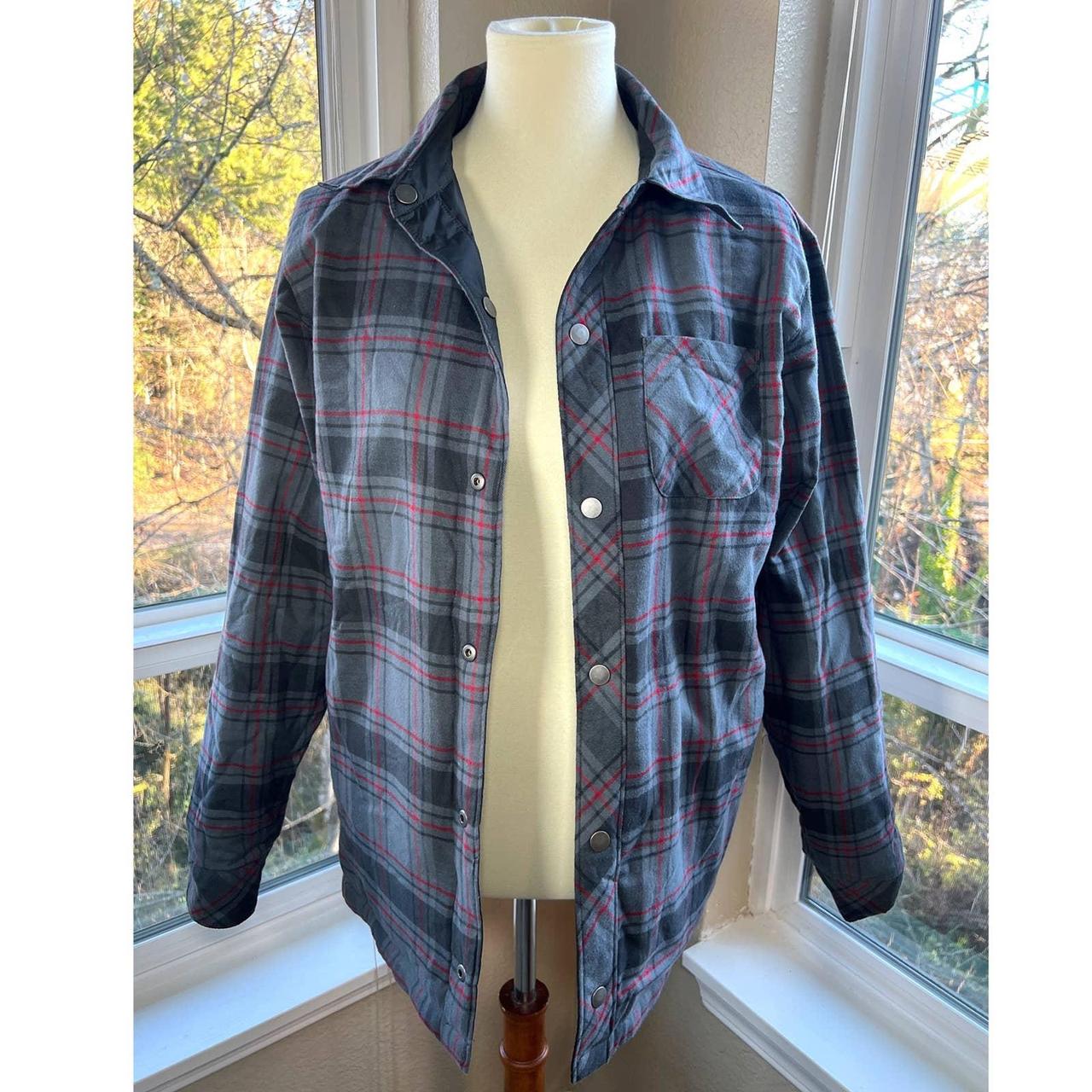 The North Face Plaid Reversible Jacket Prepster... - Depop