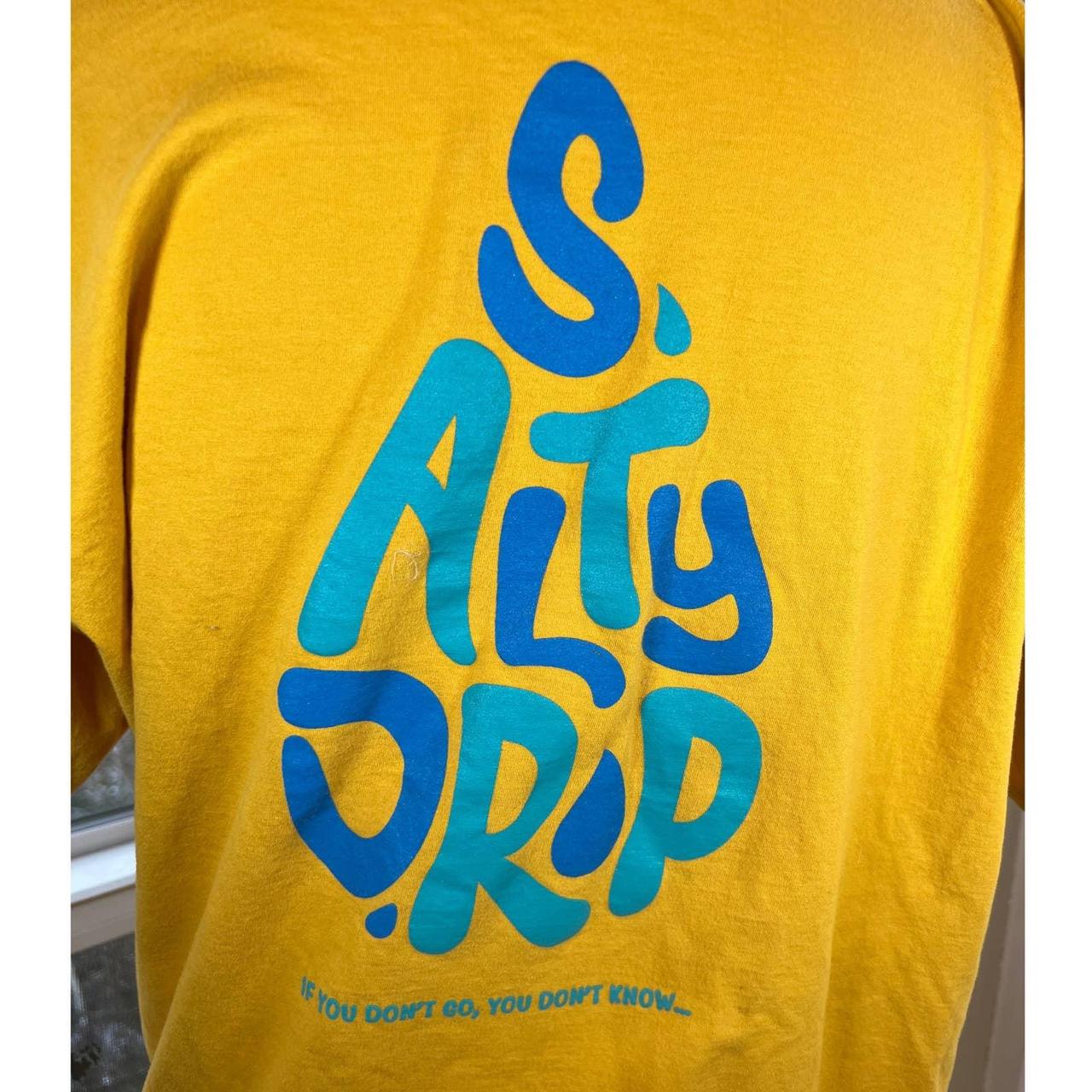 Unisex Salty Drop Logo TShirt Surfs Up vibes Crew... - Depop