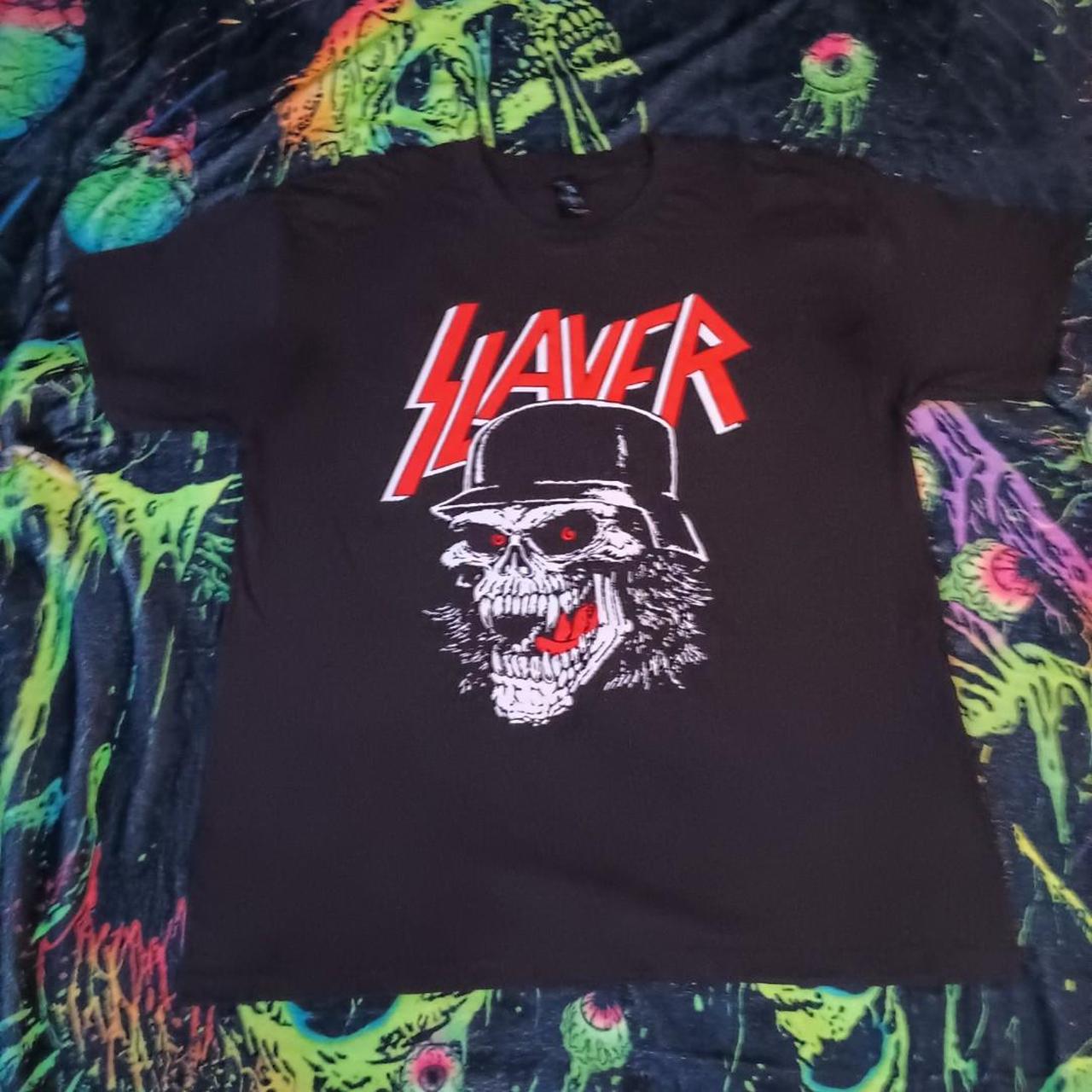 slayer wehrmacht logo tee size XL used in good shape | Depop