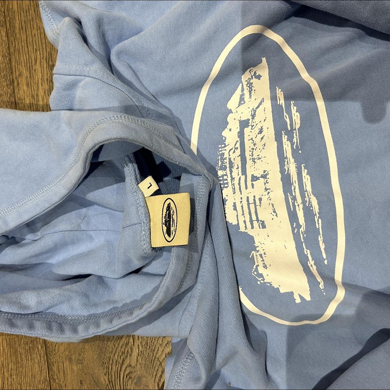 Corteiz Tracksuit Hoodie ‘Baby Blue’ Tag says Large... - Depop