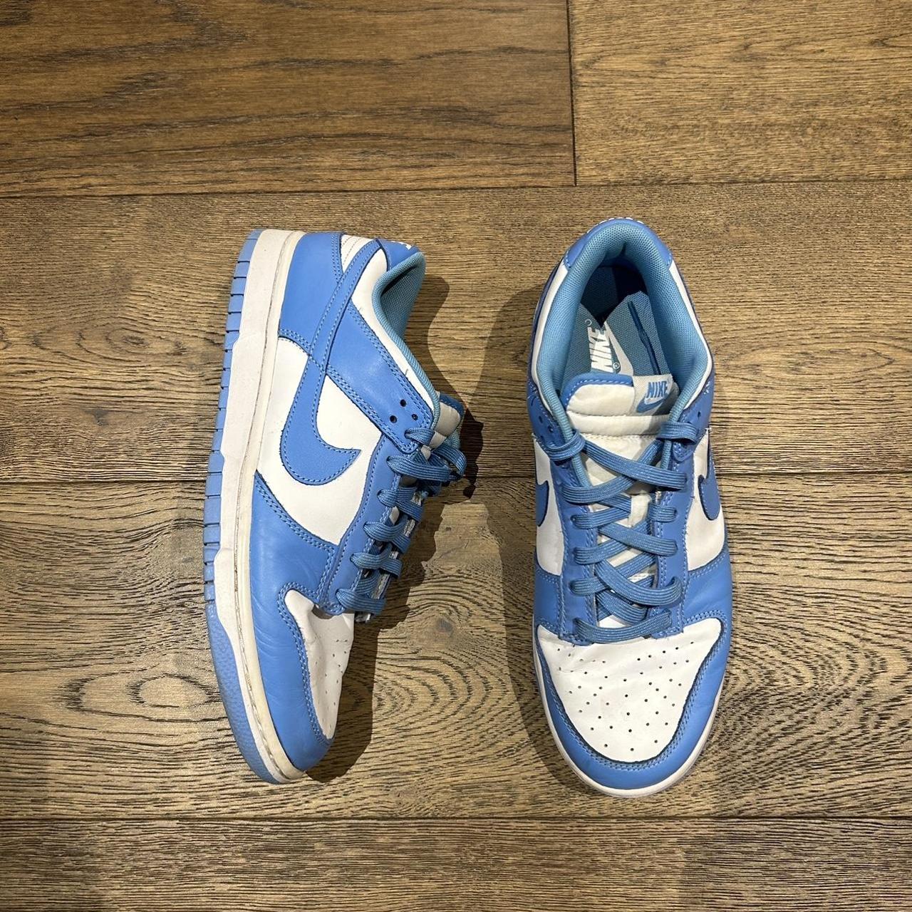 Nike UNC dunks us10 Worn, still in good condition - Depop