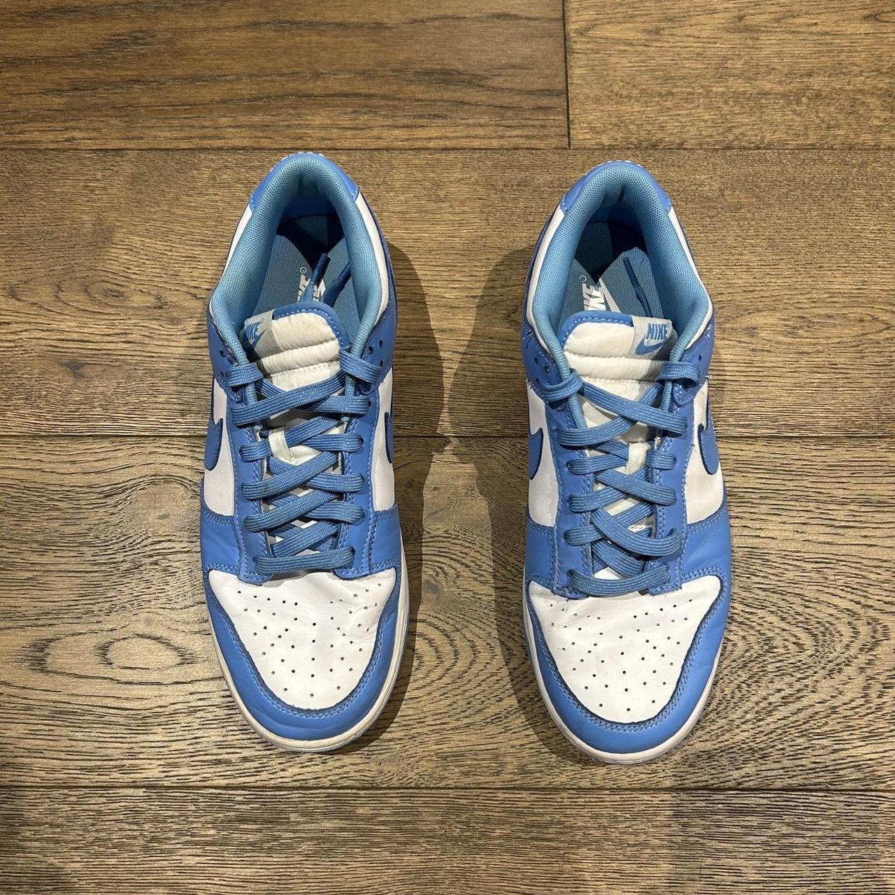 Nike UNC dunks us10 Worn, still in good condition - Depop