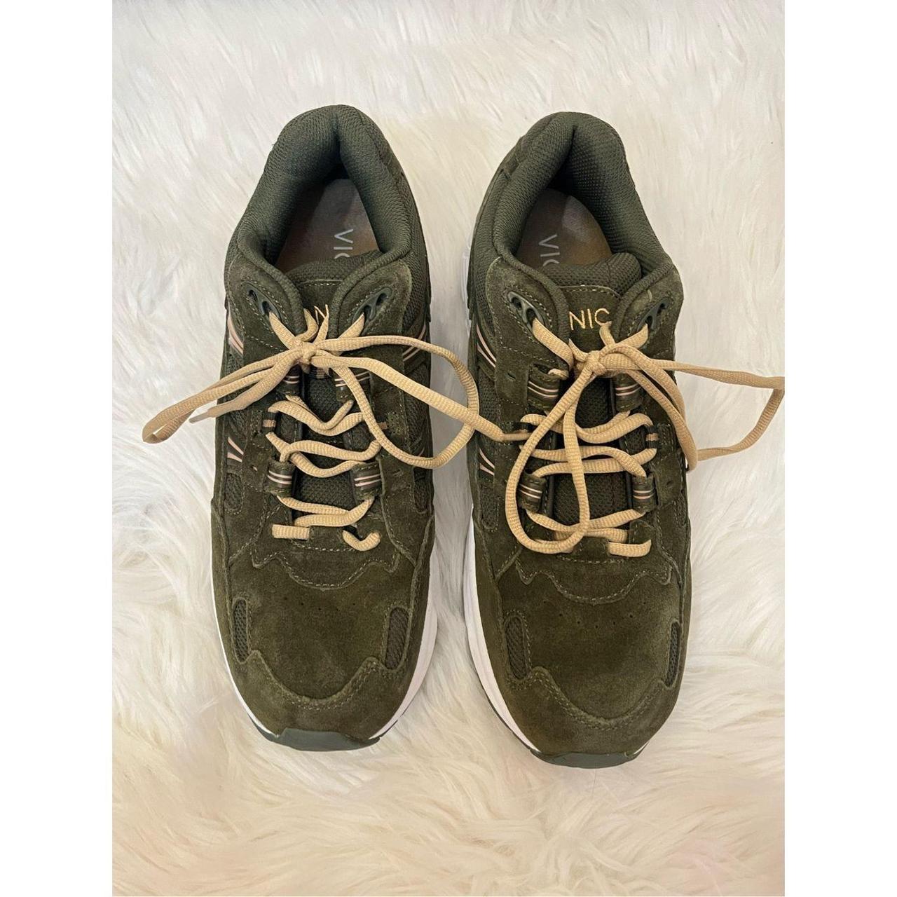 Men’s Vionic Walking Shoes in Green Suede Designed... - Depop