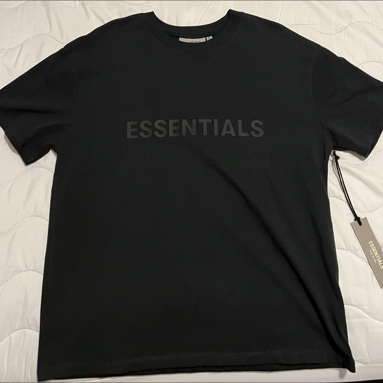 Essentials Men's Black T-shirt | Depop