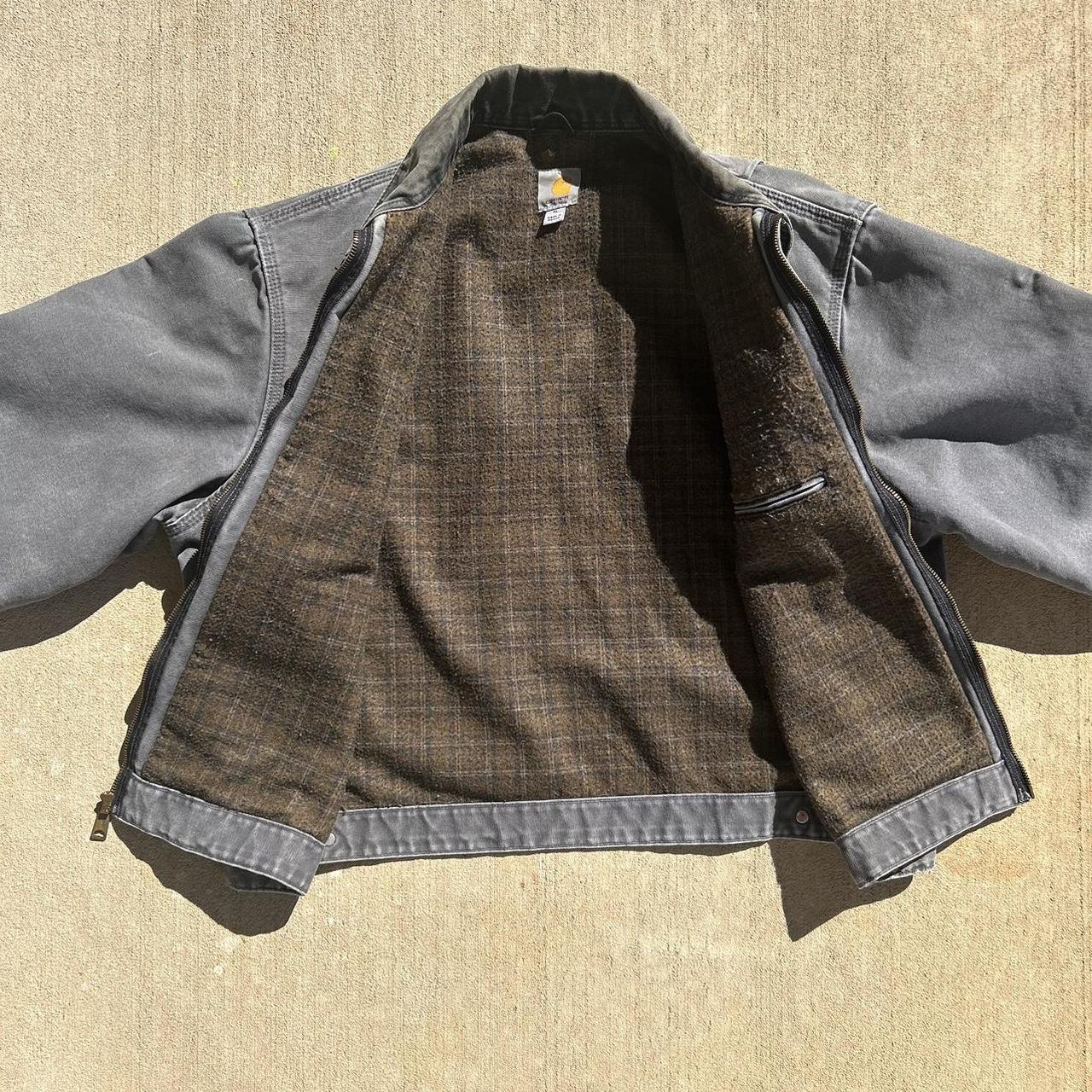 Vintage Carhartt Detroit J97 jacket Rare cement... | Depop