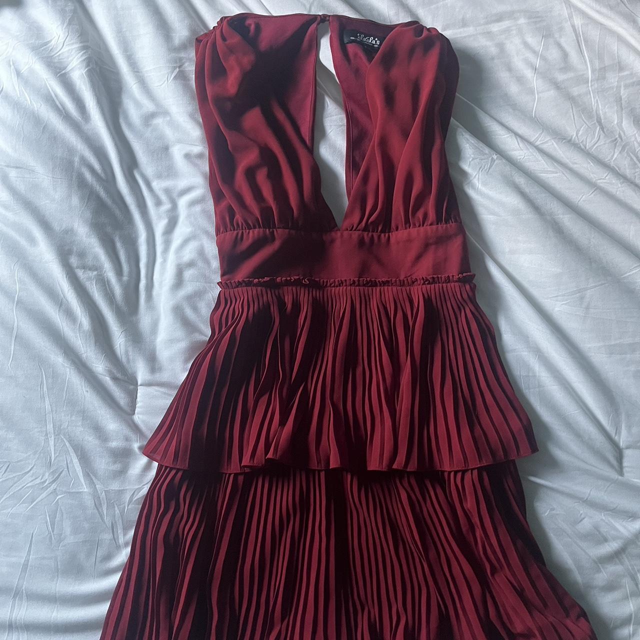Lulus bouncy red layered dress ️ BNWOT! Best fits XS-S - Depop