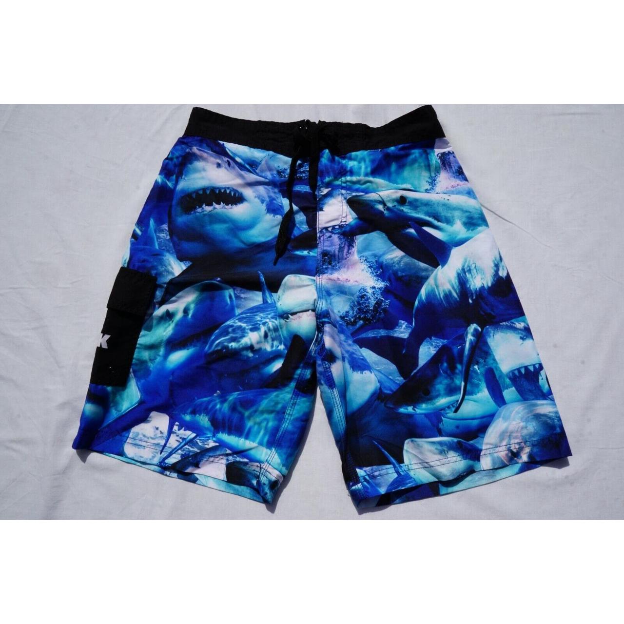 Shark Week Elastic Waist Board, Swim Shorts. Great... - Depop