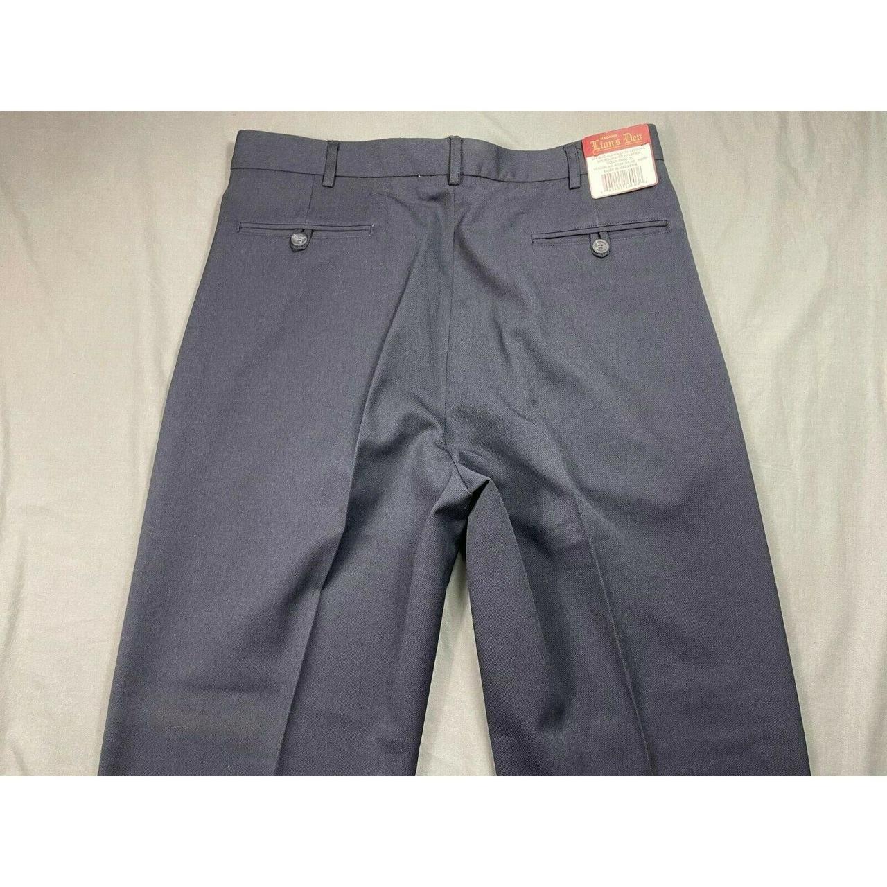 Haband Lion's Den Pleated Poly-Wool Dress Pants,... - Depop