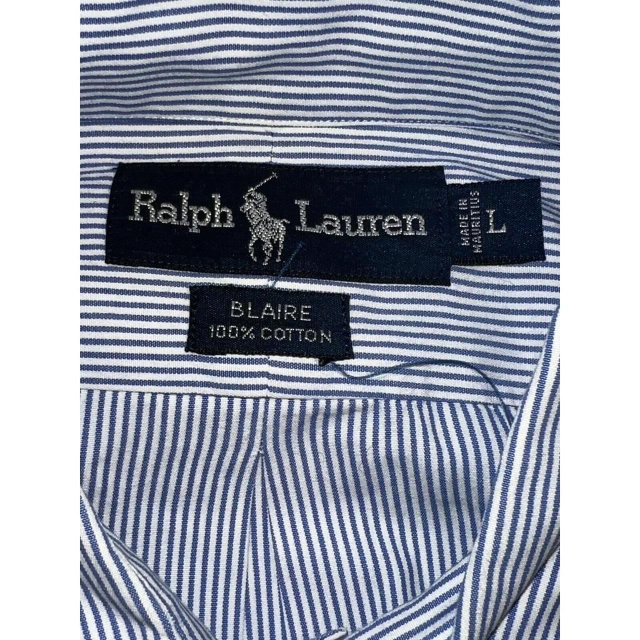 Polo Ralph Lauren Men's Blue and White Polo-shirts | Depop