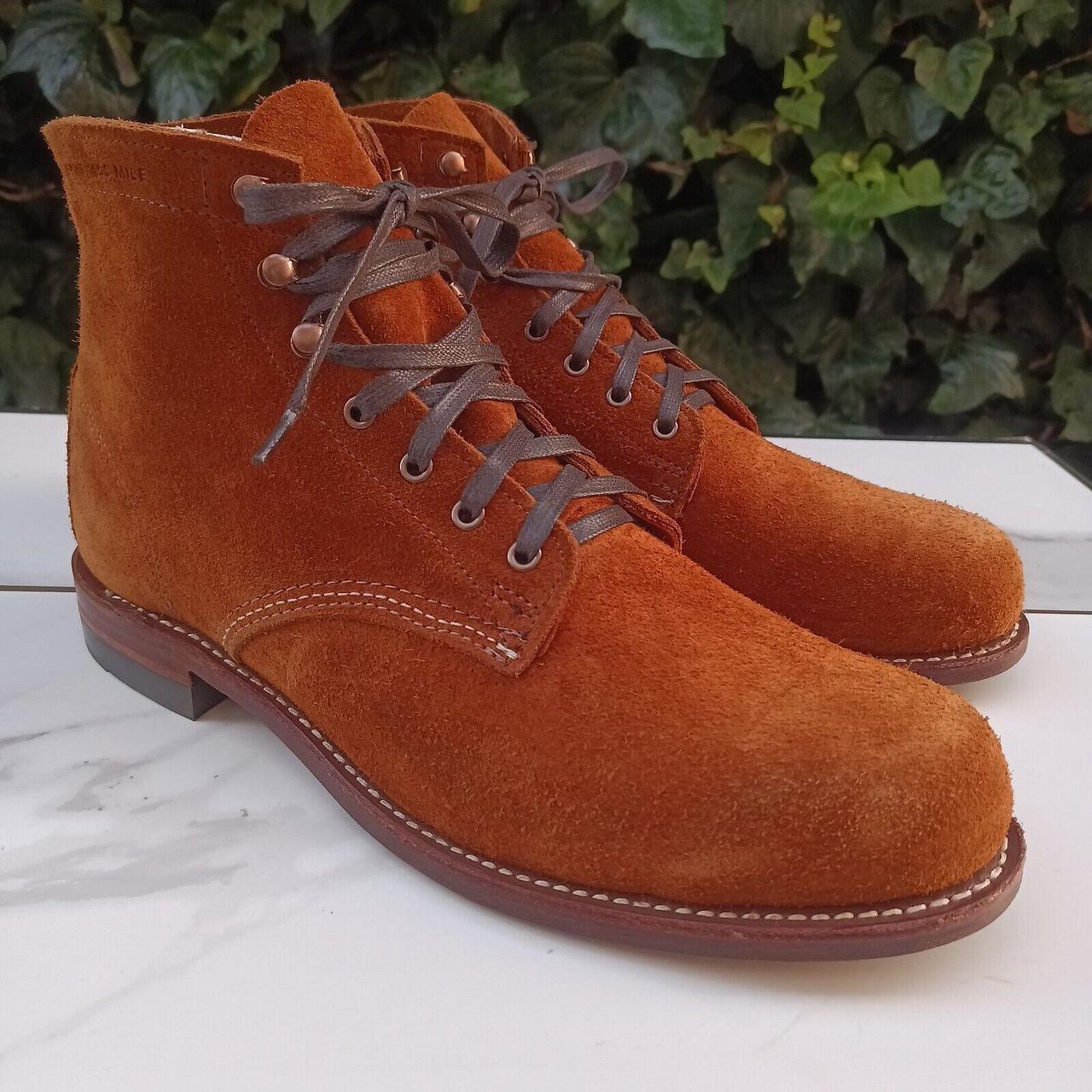 Wolverine 1000 Mile Copper Brown 6" Suede Boots... - Depop