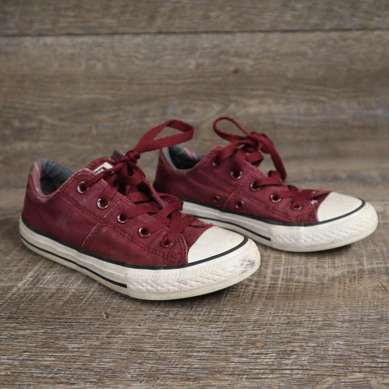 YOUTH CONVERSE ALL STAR CHUNK LOW 661912F BURGUNDY... - Depop