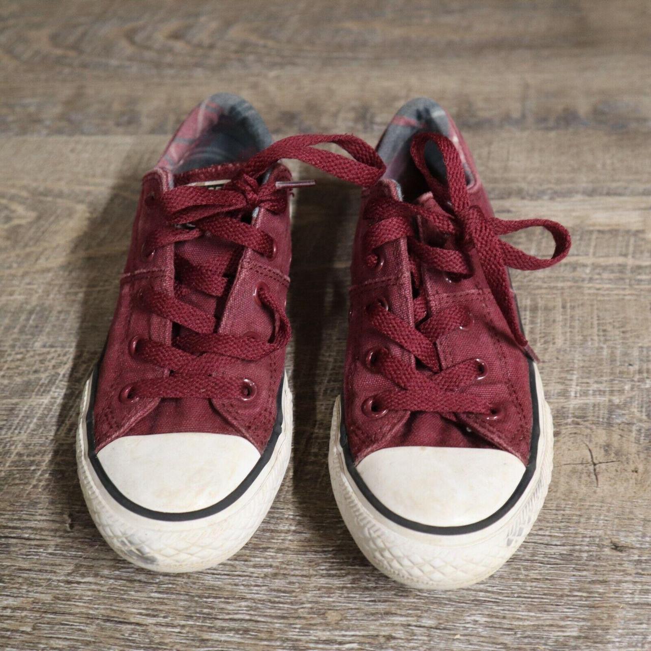 YOUTH CONVERSE ALL STAR CHUNK LOW 661912F BURGUNDY... - Depop