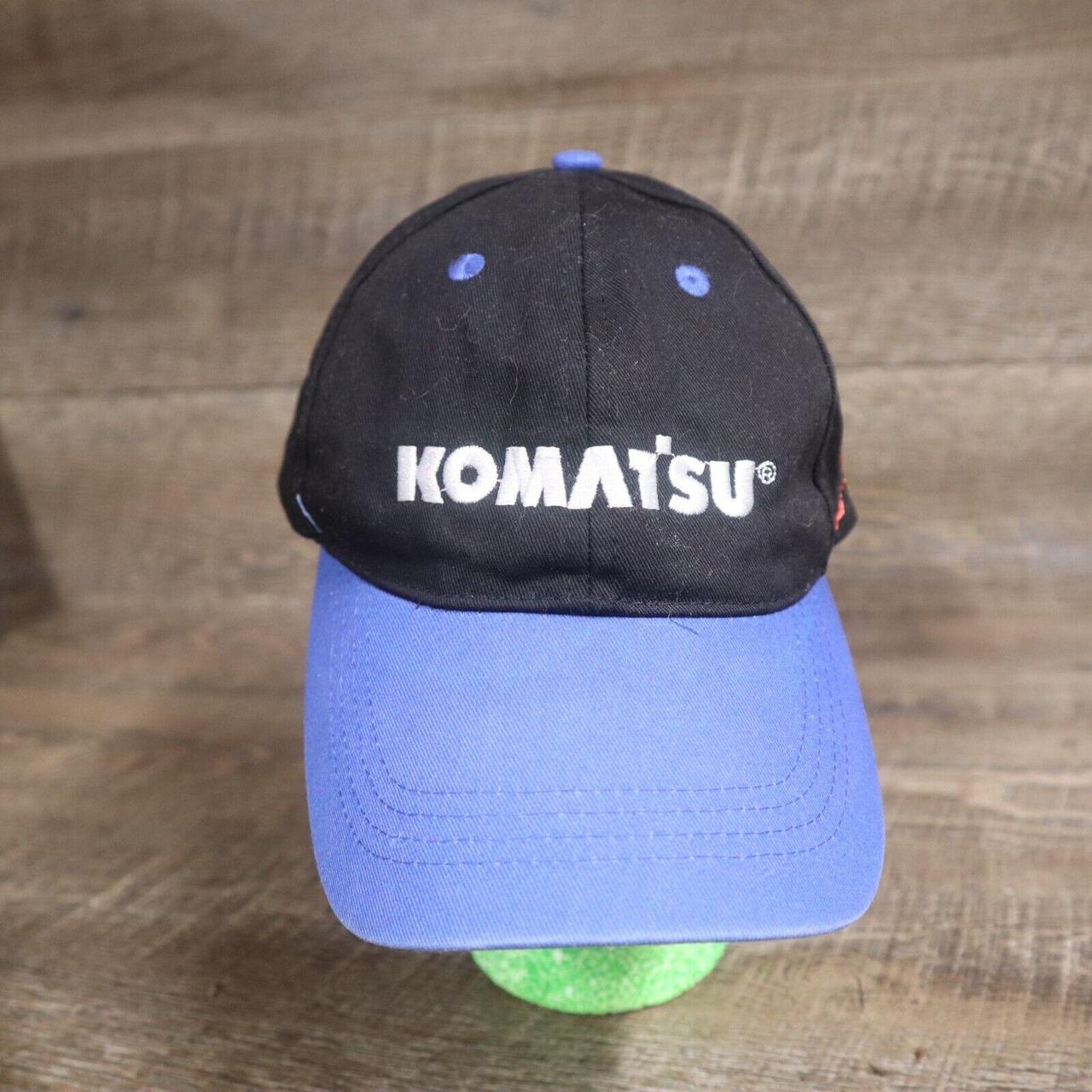 KOMATSU Equipment Blue Cap Hat Construction Adult... - Depop