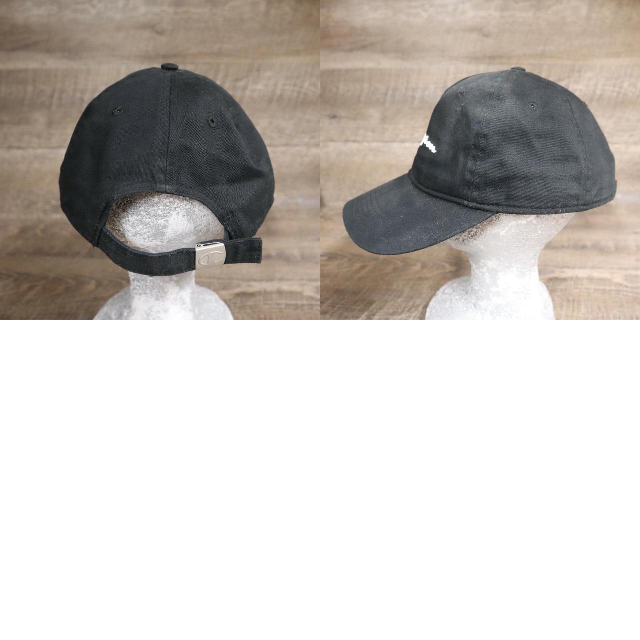 Champion Men's Black Hat | Depop