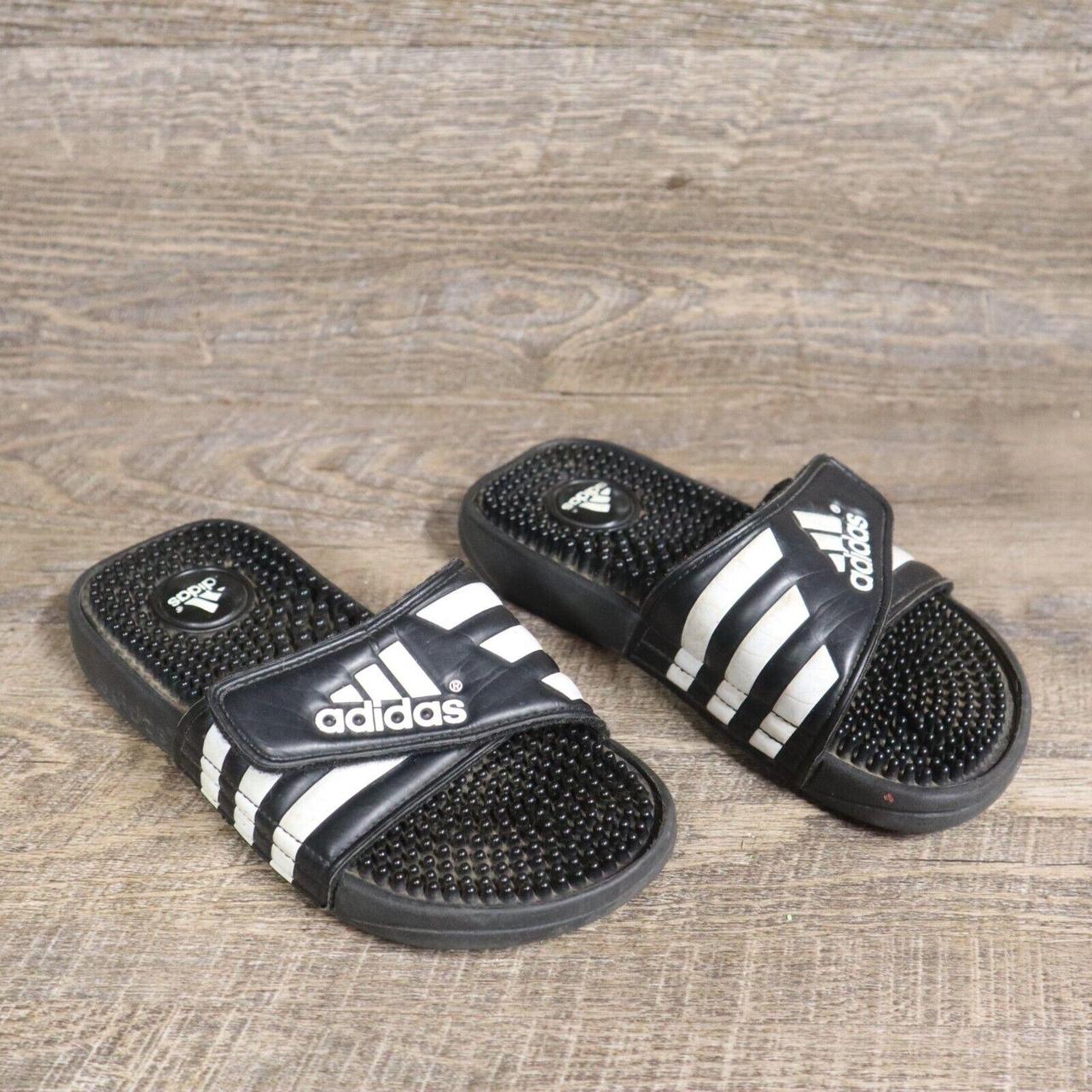 Adidas Non Marking Black Sandals Slippers 078285 JHV... - Depop