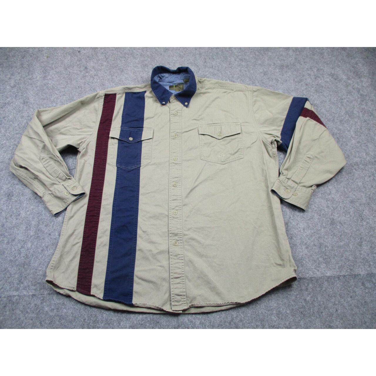 Roper Shirt Mens Extra Large Brown Western Cowboy... - Depop