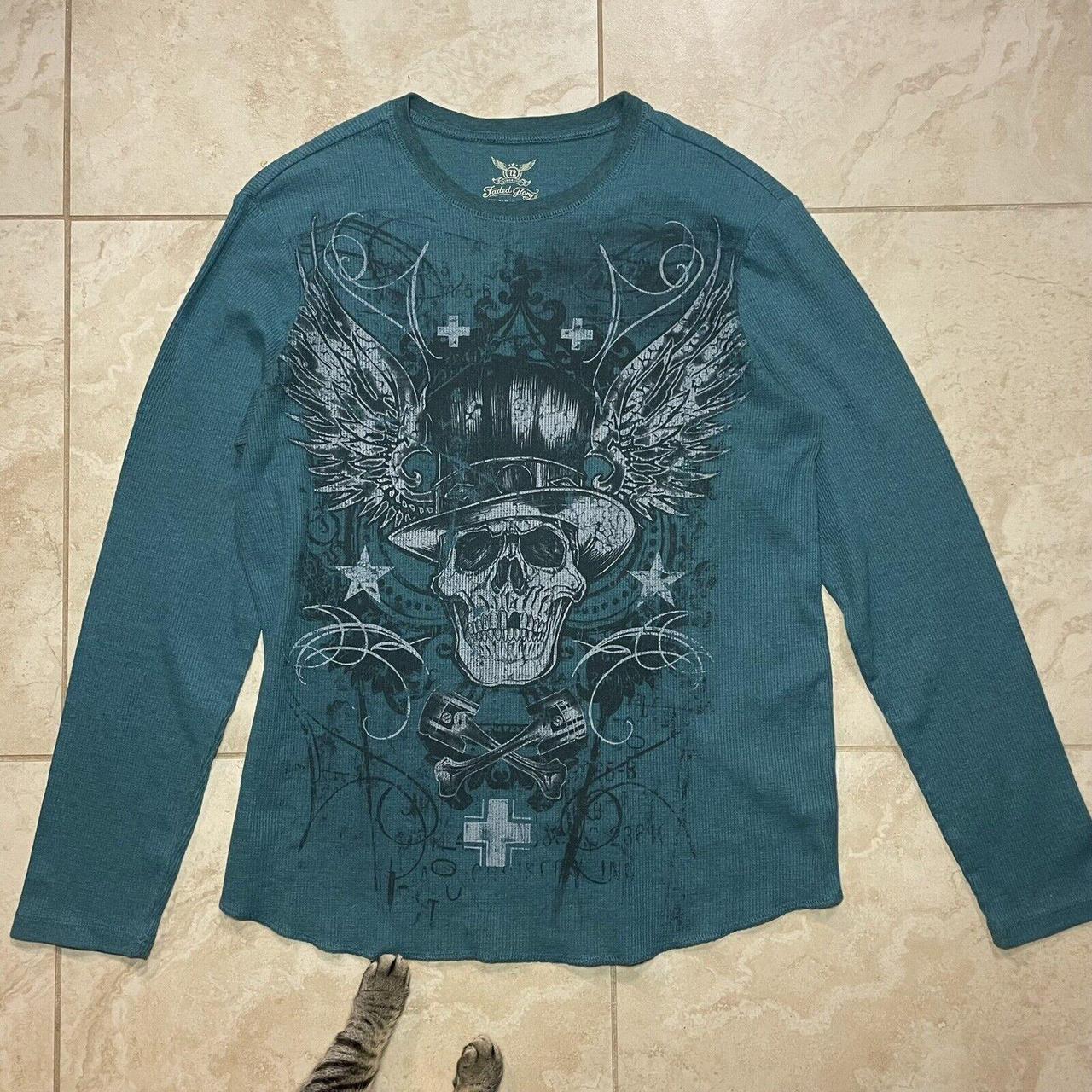 Cyber y2k Faded Glory MMA Elite skull mall goth... - Depop