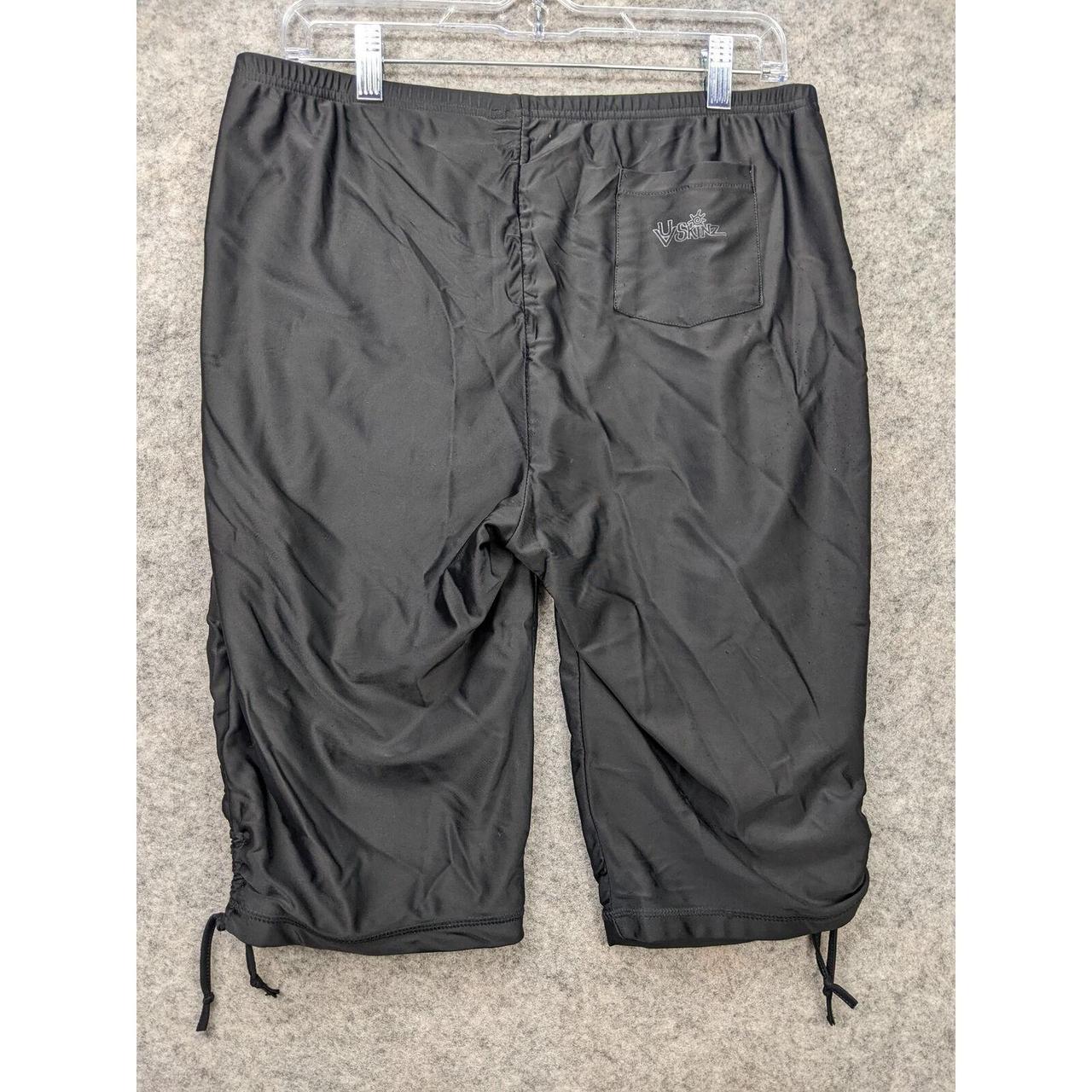 UV Skinz Swim Jammerz Womens Large Black Ruched Leg... - Depop