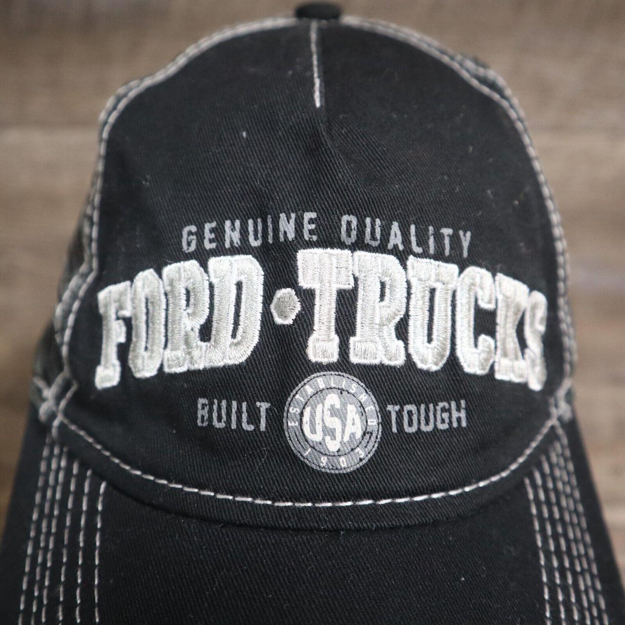 Ford Truck Built Tough Black Mesh Trucker Hat Cap... - Depop
