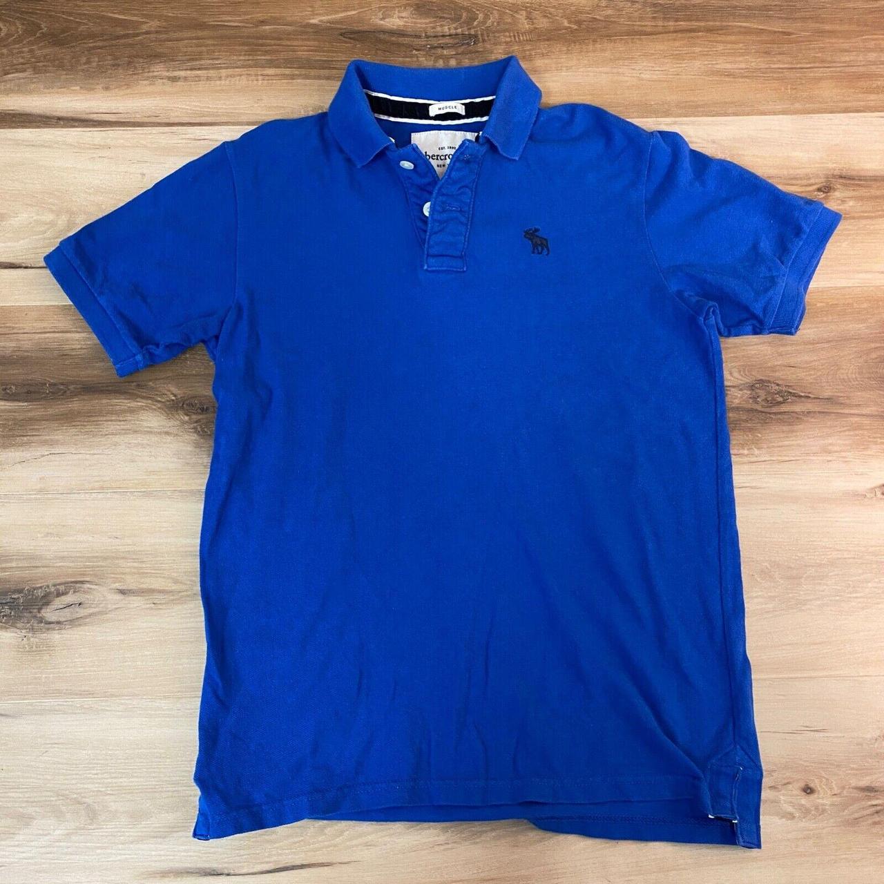 Abercrombie & Fitch Men's Blue Polo-shirts | Depop