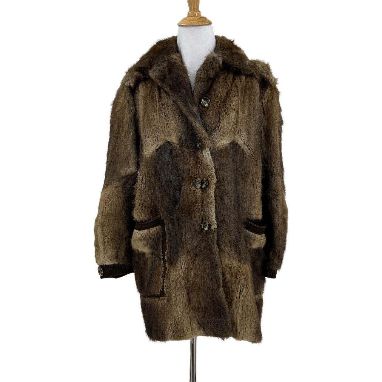 Vintage David Green Fur Coat Lined Womens M Medium... - Depop