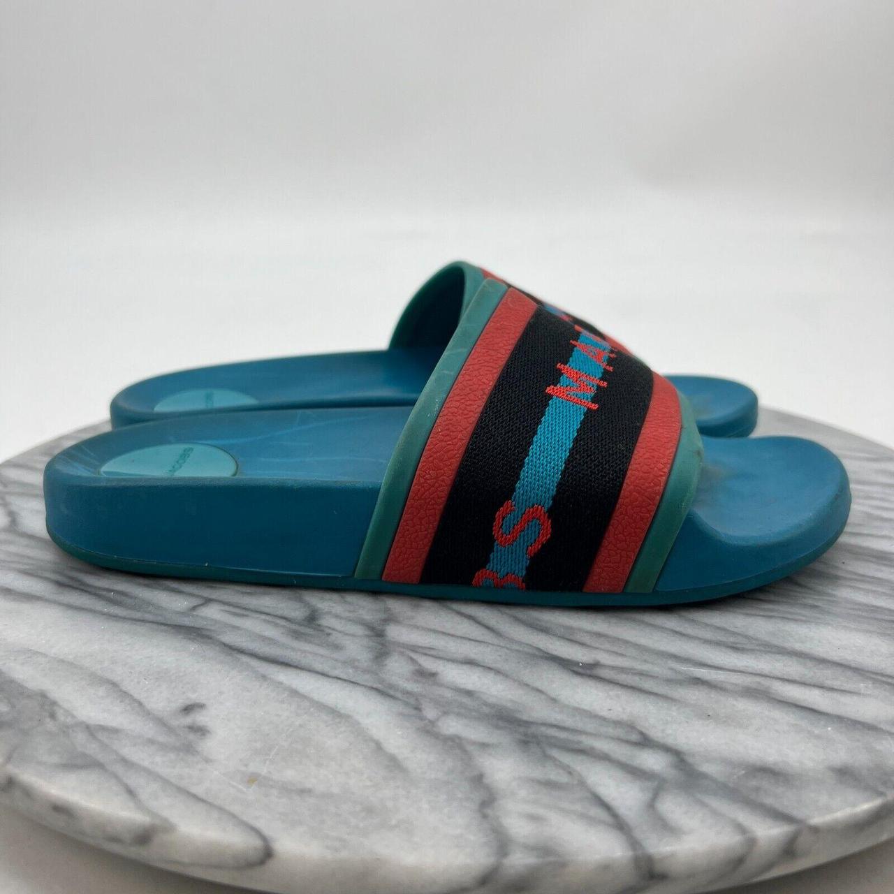 Marc Jacobs Cooper Webbing Slide 35 (US 5) Aqua Pool... - Depop