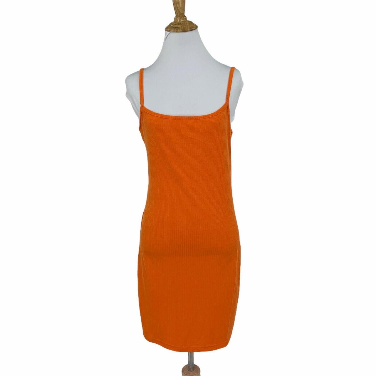 Order Plus Basic Orange Tank Top Dress Women Size M... - Depop