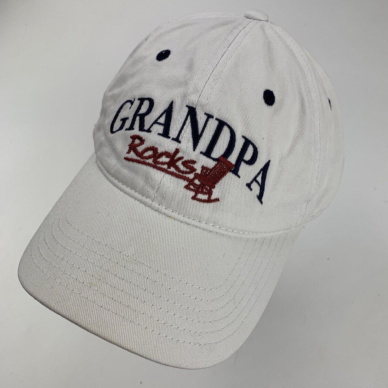 Grandpa Rocks Ball Cap Hat Adjustable Baseball ... - Depop
