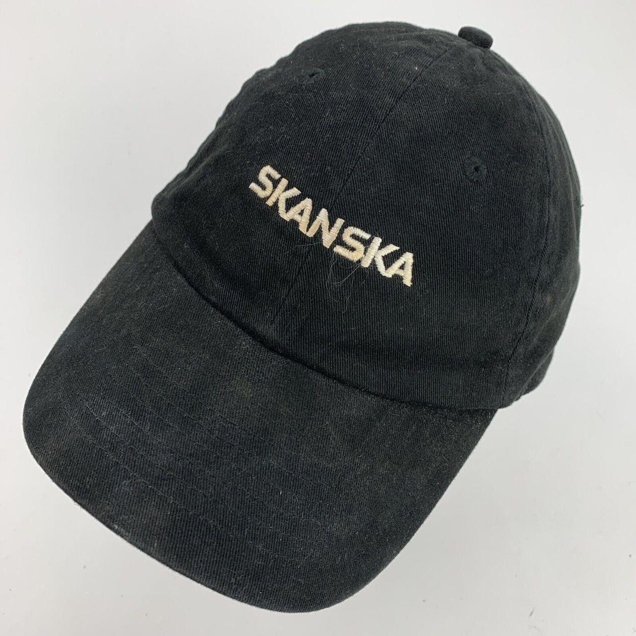 Skanska Black Ball Cap Hat Adjustable Baseball ... - Depop