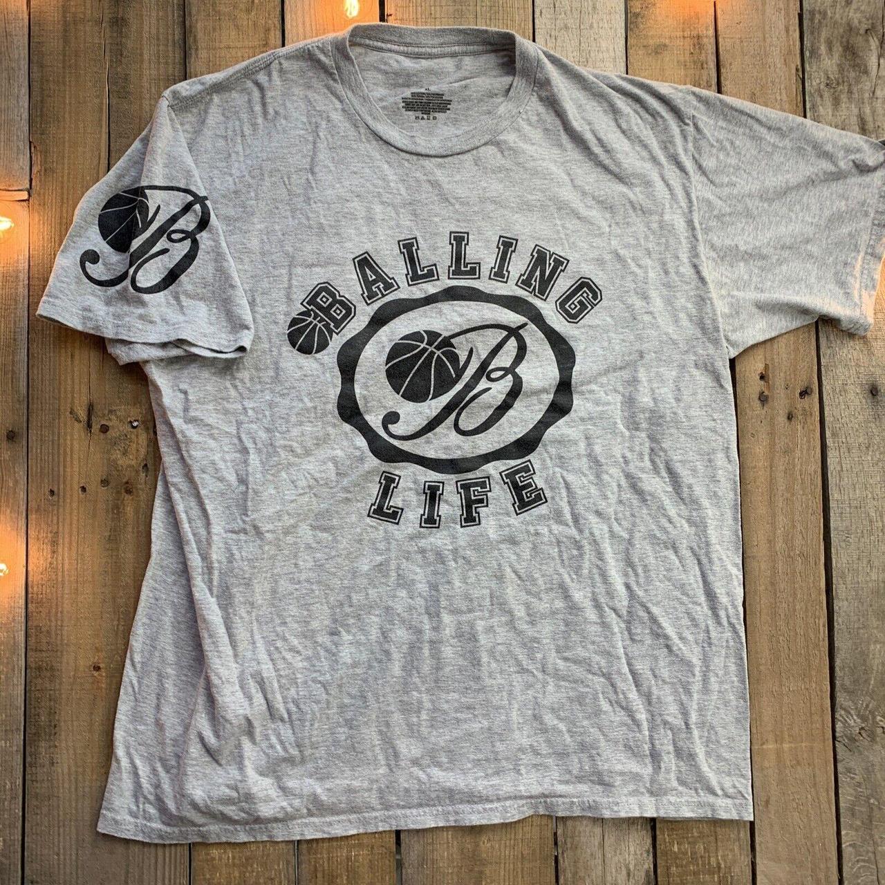 Balling Life Basketball Mens T-Shirt Size XL Item... - Depop