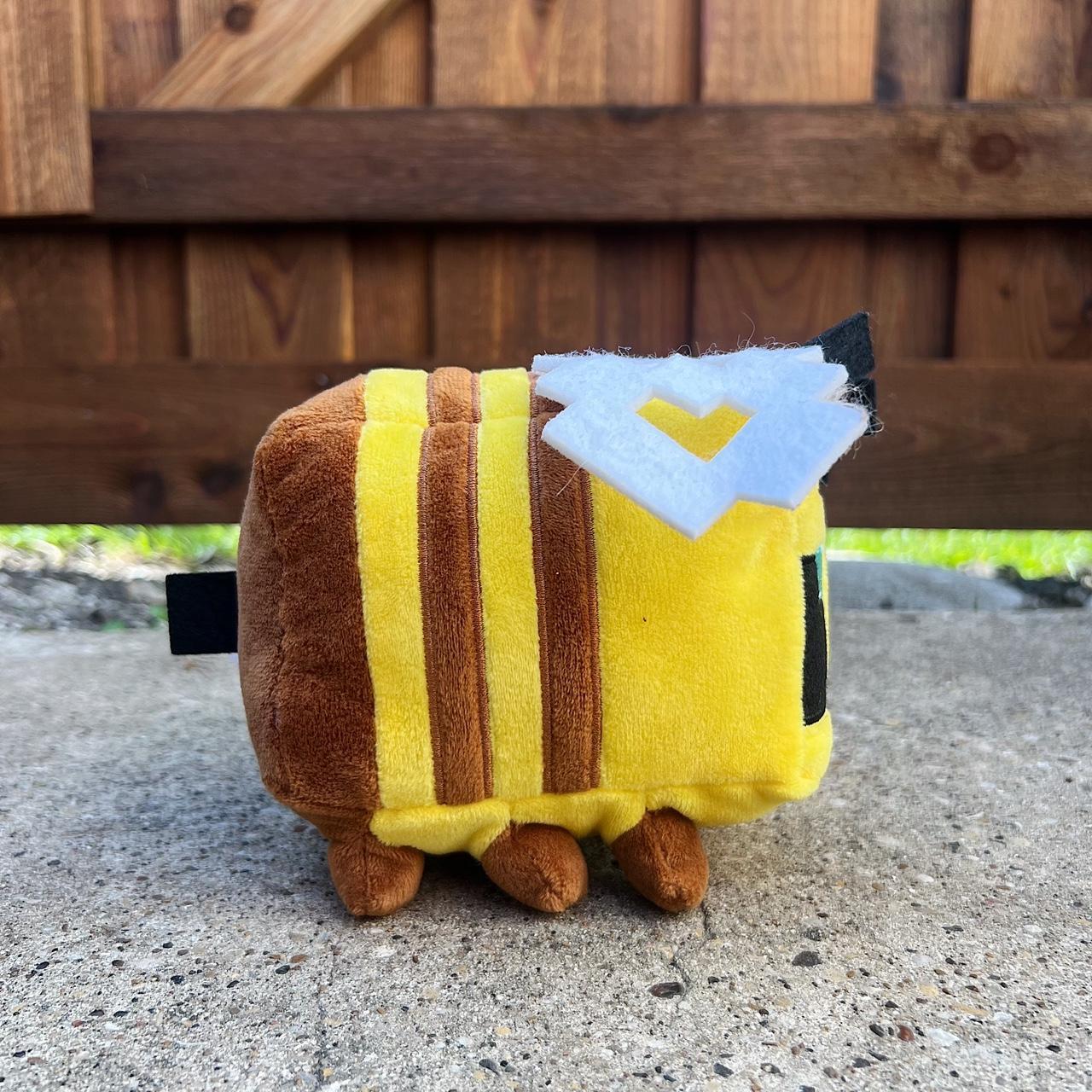 ︎ mojang ︎ minecraft bee plush ︎ yellow / brown /... - Depop
