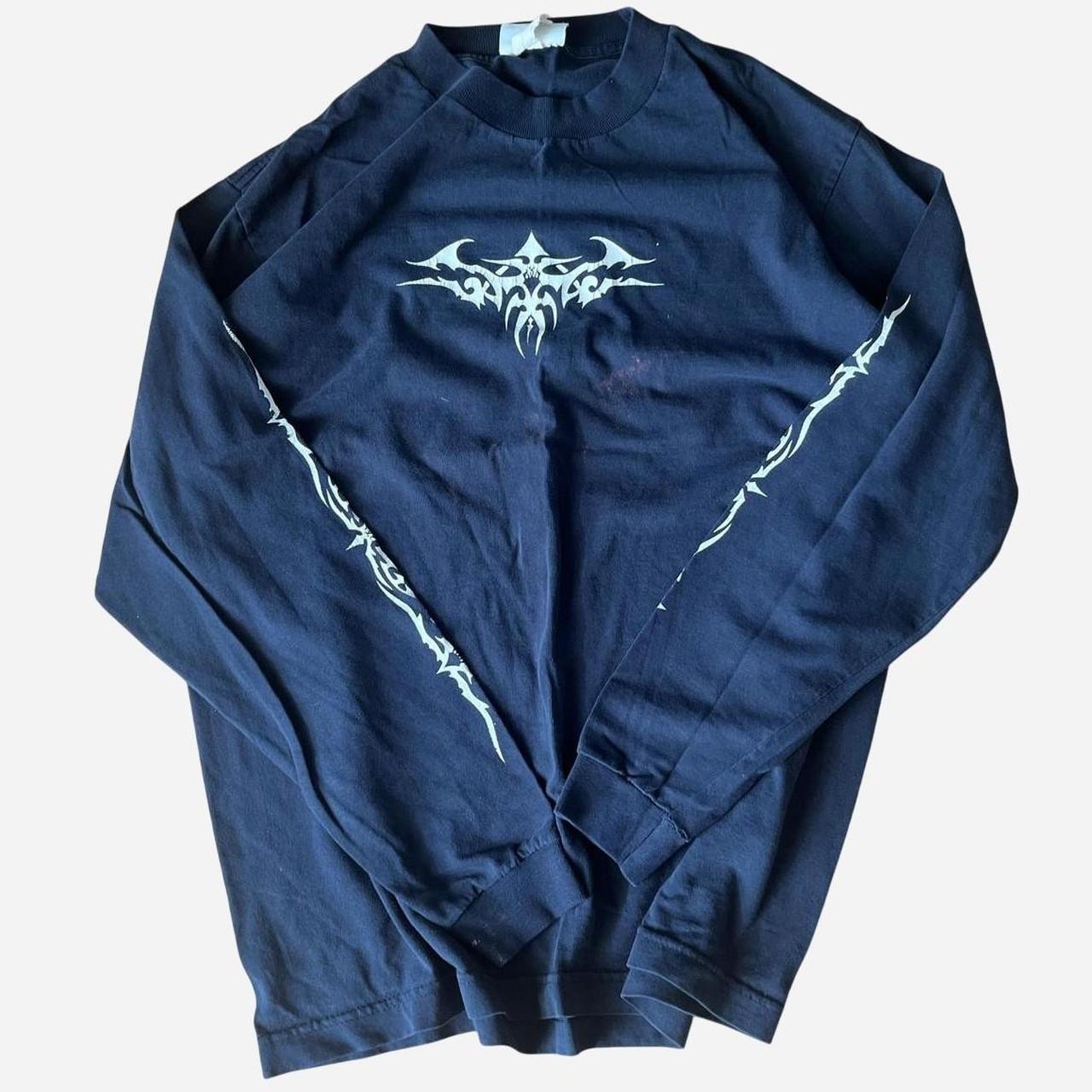 Y2K Opium-core longsleeve w tribal pattern Super... | Depop