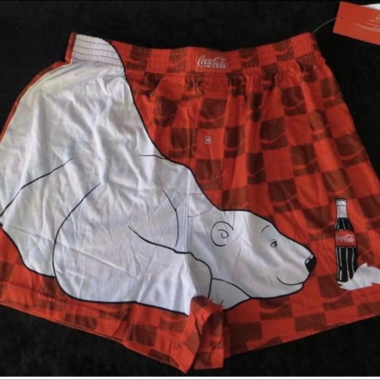 Coca-Cola Polar Bear Always Cool Boxer Shorts This... - Depop