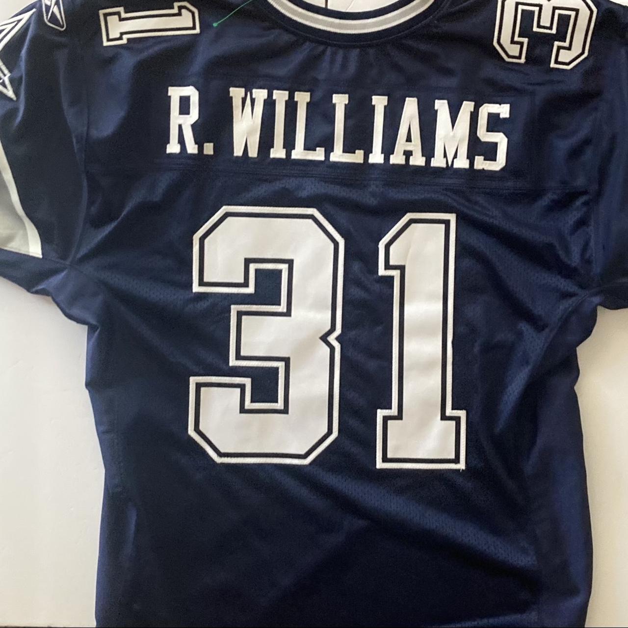 NFL Men's Navy and White Shirt | Depop