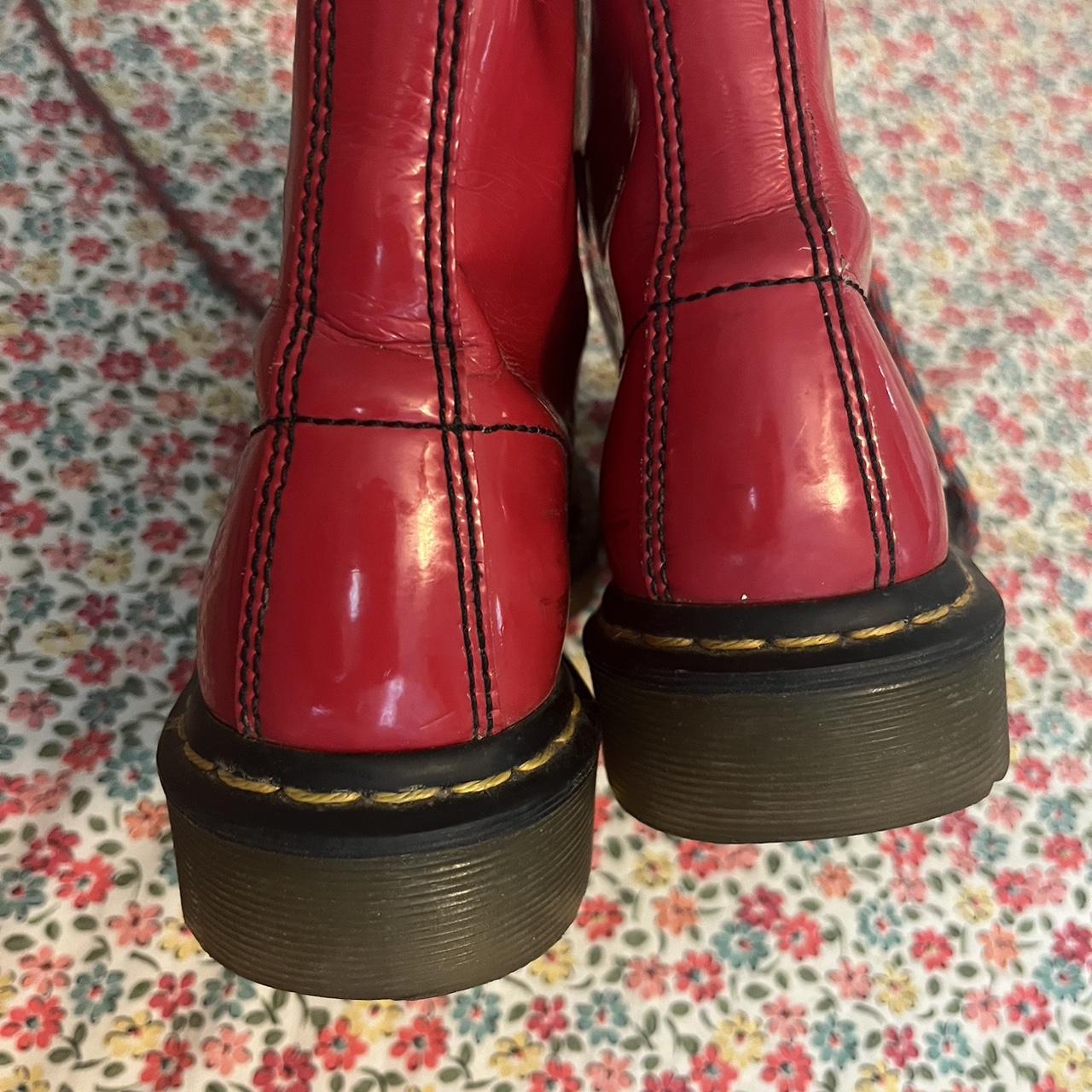 Dr. Martens Women's Red Boots | Depop